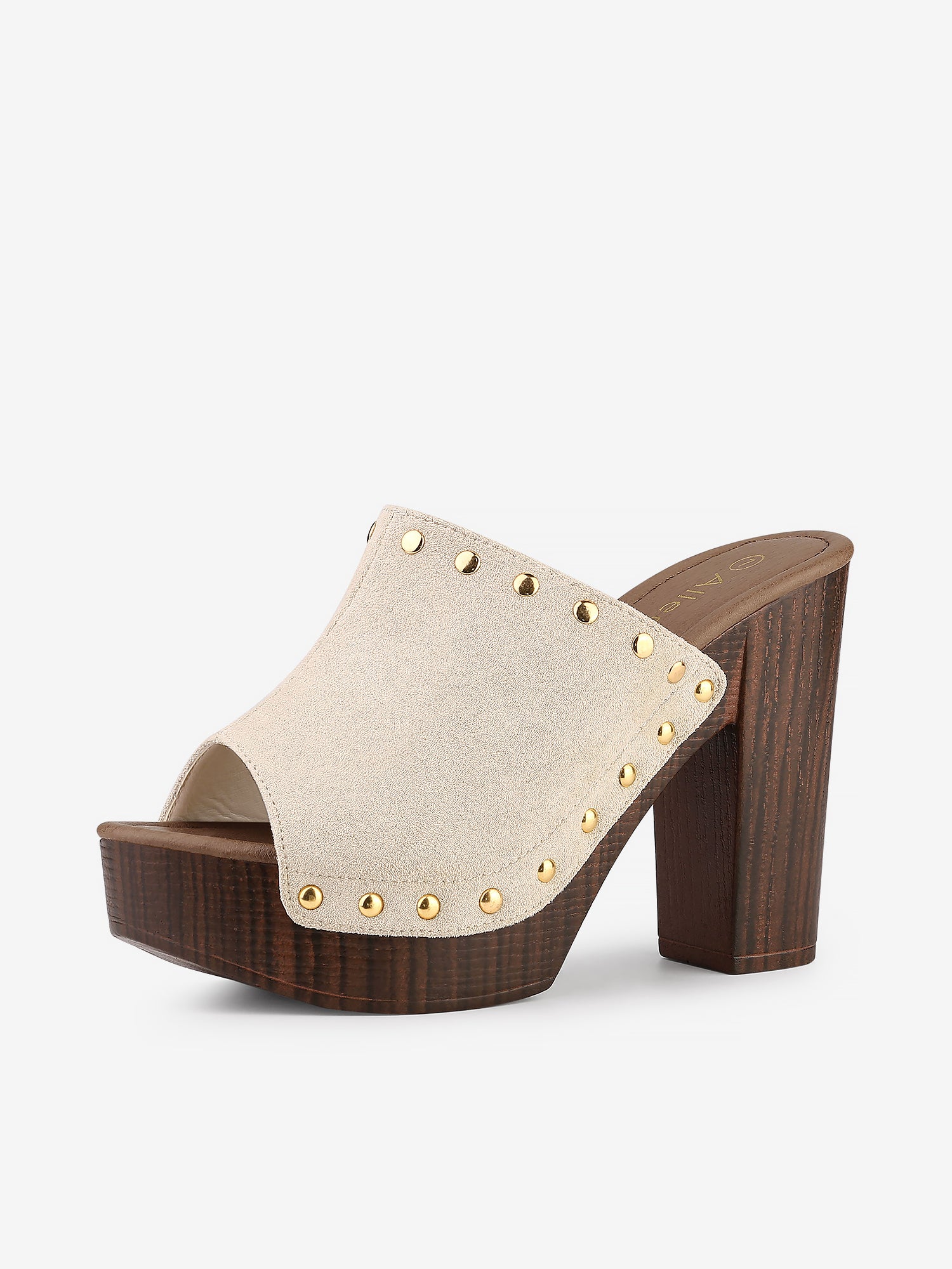 Open Toe Platform Block Heel Slides Sandals – Allegra K